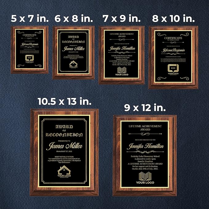 Executive Cherry Finish Plaque