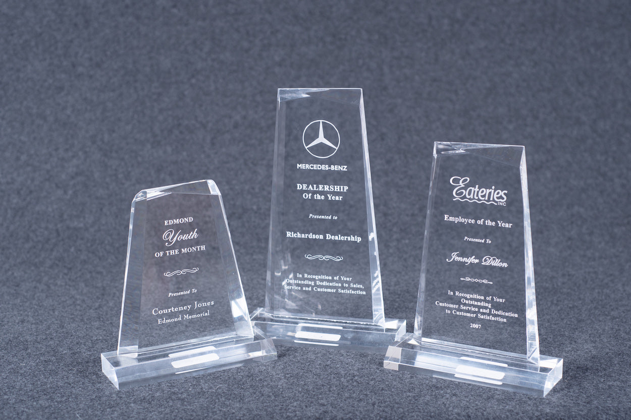 CLEAR GEM ACRYLIC TOWER